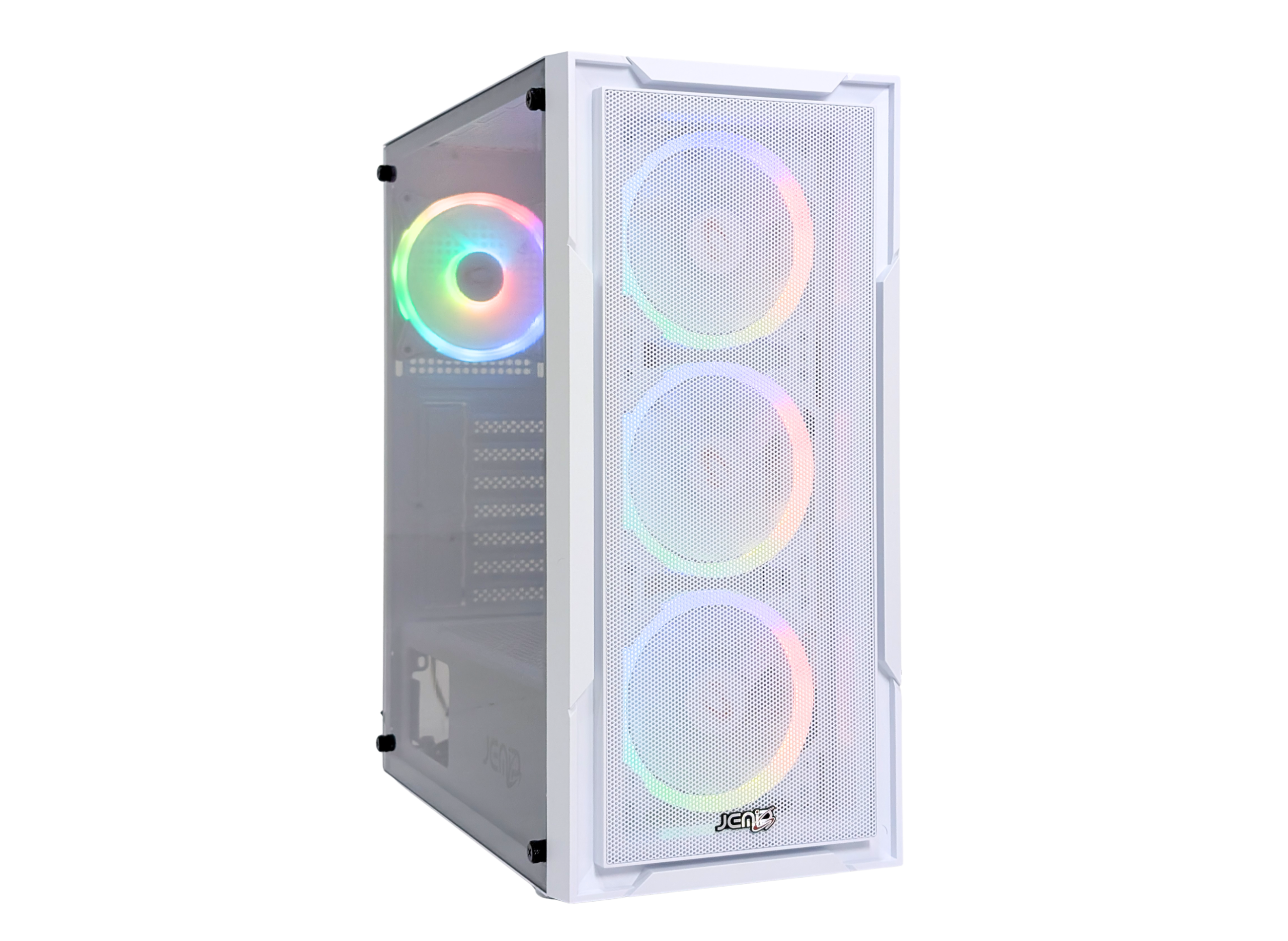 CASE JEMIP GAMING IRON-MESH WHITE – Jemip